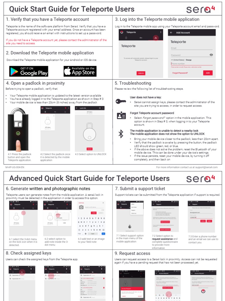 Teleporte App Usage Manual | PDF | Mobile App | Application Software