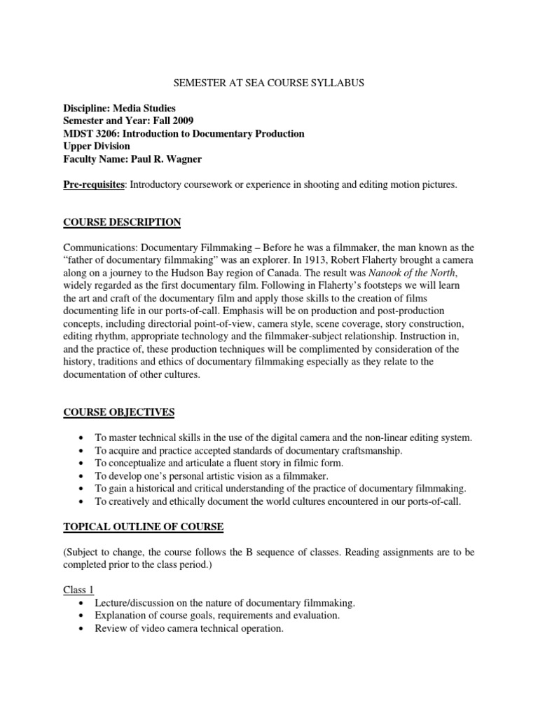 Introduction To Documentary | PDF | Documentary Film | Filmmaking