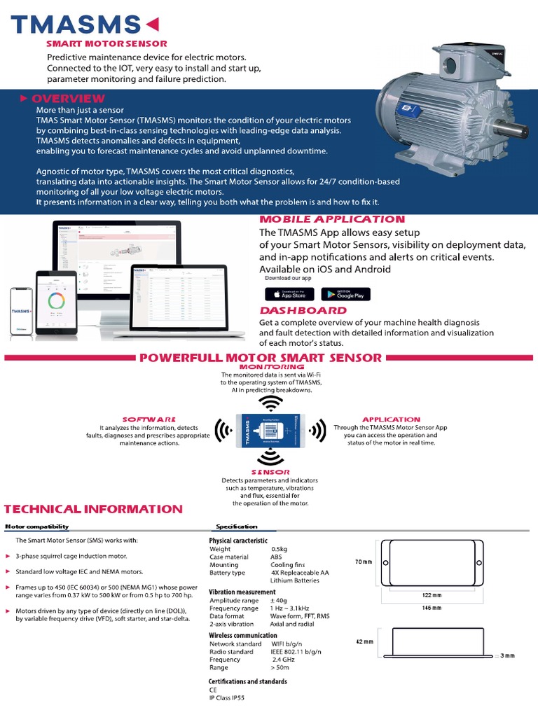 Monitor motor performance with SMART MOTOR SENSOR | PDF | Mobile App | Ios
