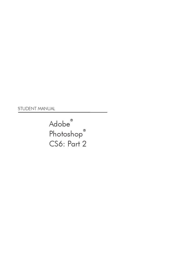Adobe Photoshop Cs6 Part 2 | PDF | Adobe Photoshop | Adobe Creative Suite