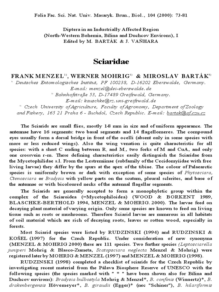 Sc283 Menzel, Mohrig & Bartak (2000) | PDF | Oak | Willow