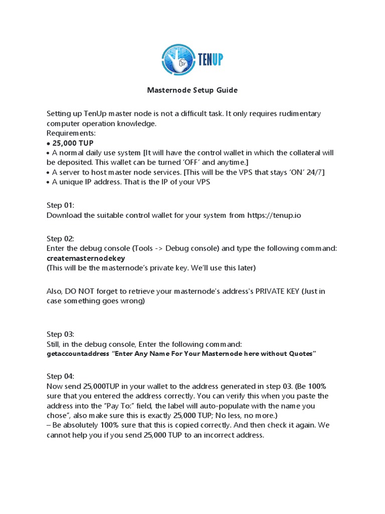 Masternode Setup Guide | PDF | Command Line Interface | Operating System