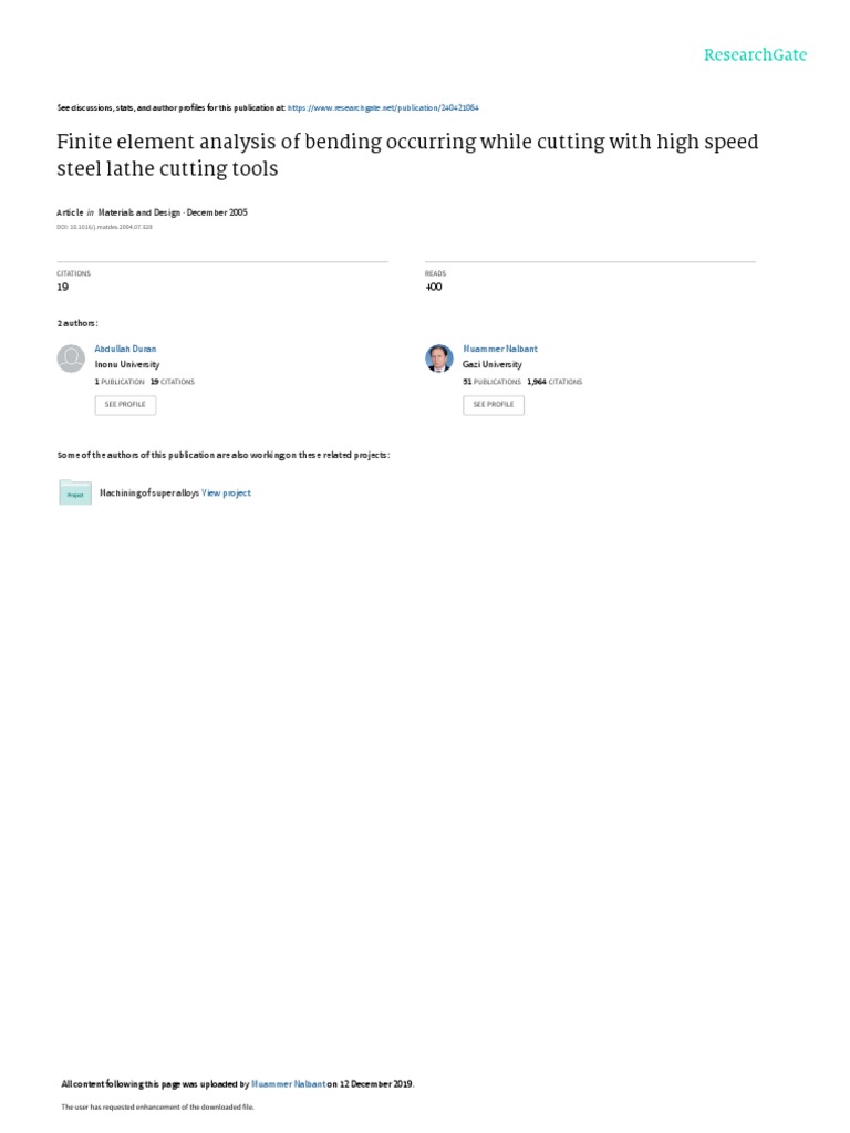 Dimension Paper | PDF | Machining | Stress (Mechanics)