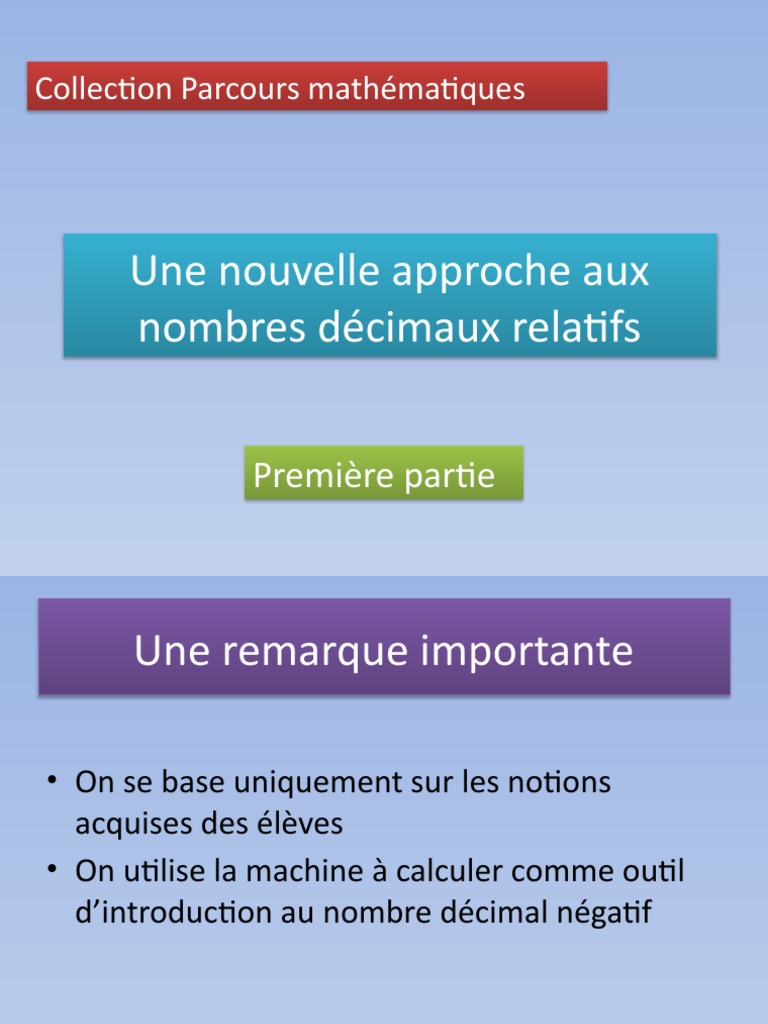 Introduction Aux Nombres Décimaux Relatifs | Télécharger gratuitement ... Introduction Aux Nombres Décimaux Relatifs | Télécharger gratuitement ...