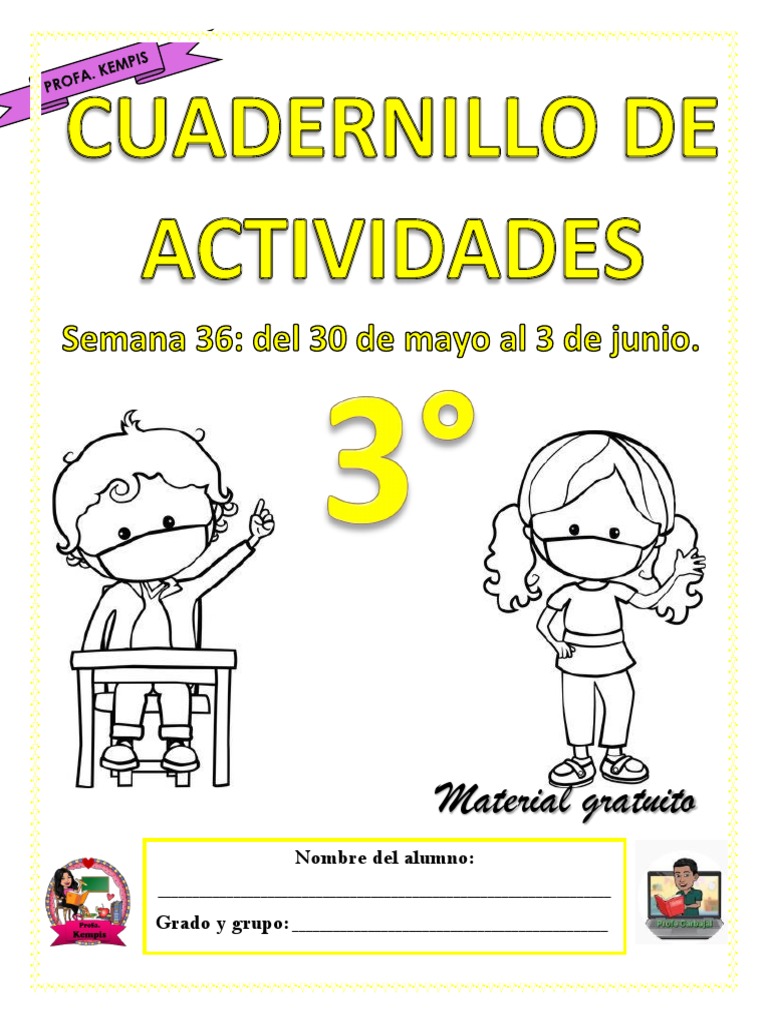 3° S36 Cuadernillo de Actividades-Profa Kempis | PDF