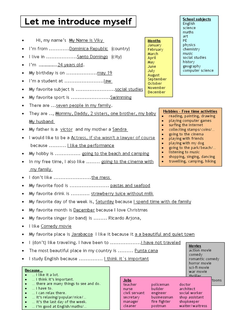 Let Me Introduce Myself | PDF