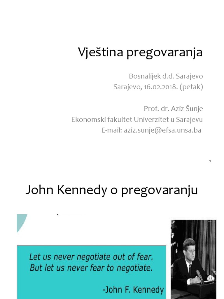 12.2. Poslovno - Pregovaranje | PDF