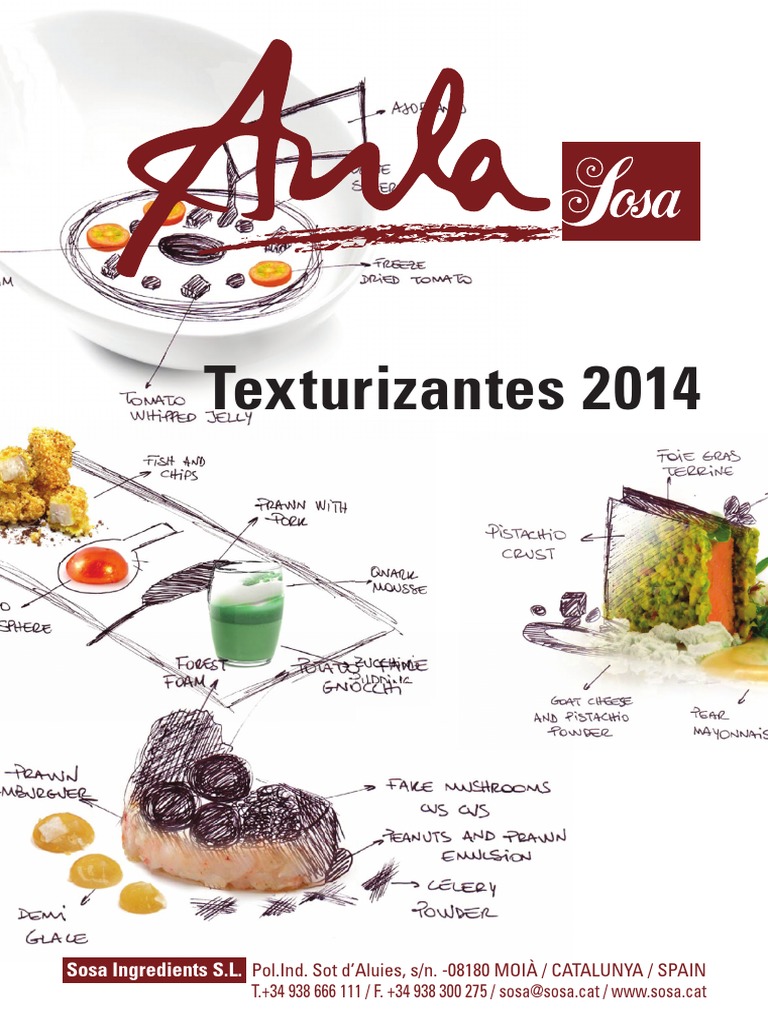 Sosa-TEXTURIZANTES OK Print | PDF | Emulsión | Aceite de oliva