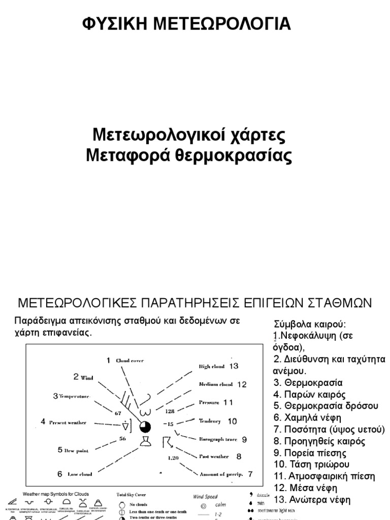 7. Μετεωρολογικοί χάρτες | PDF