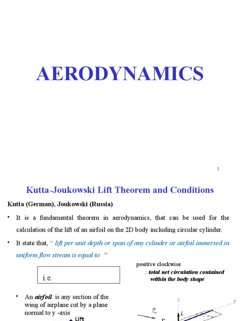 Aerodynamics | PDF | Lift (Force) | Airfoil