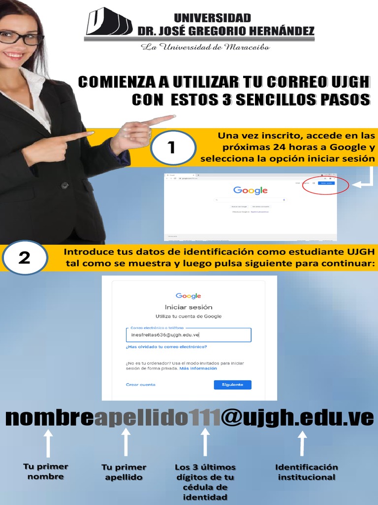 3 pasos para usar tu correo UJGH | PDF