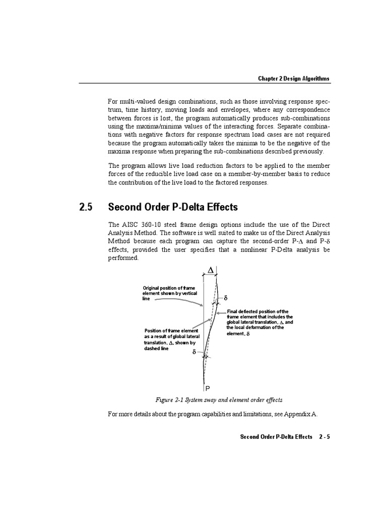 P Delta Effects Analysis Metho | PDF | Stress (Mechanics) | Maxima And ...