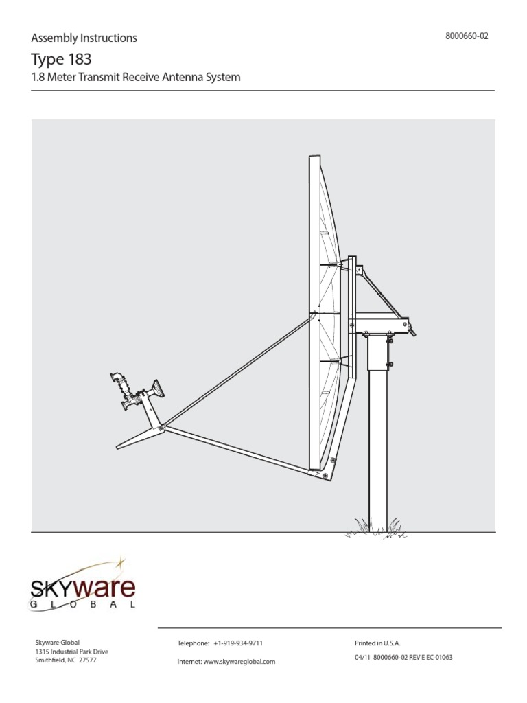 Type 183 AssemblY Instruction Manual | Download Free PDF | Screw | Antenna (Radio)