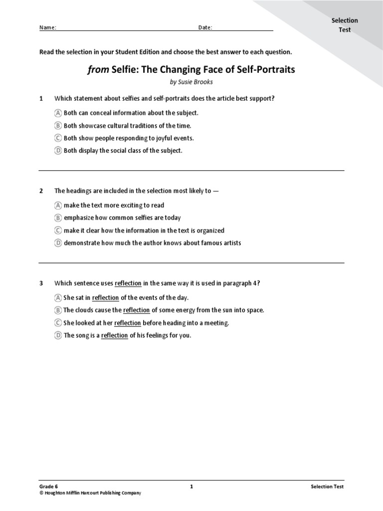 06le 13 Pa Selfiechanging ST | PDF | Paintings | The Arts