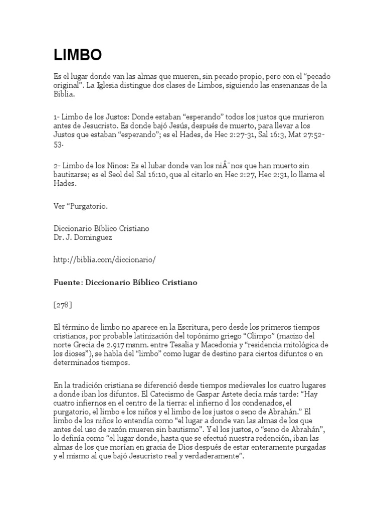 LIMBO | PDF | Salvación | Jesús