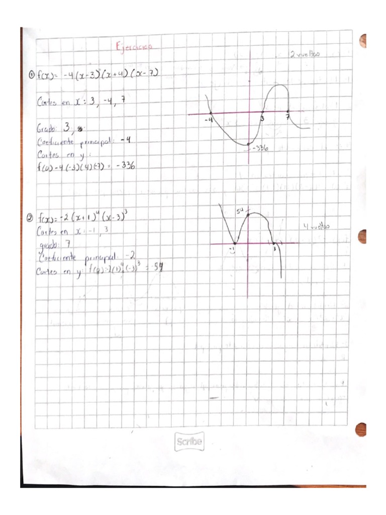 Gráfica Polinomial | PDF
