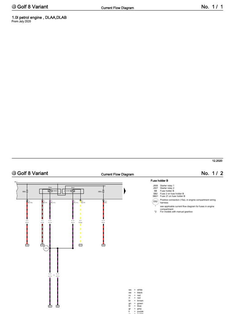 VW Golf 8 Variant WD Eng | PDF | Machines | Automotive Industry