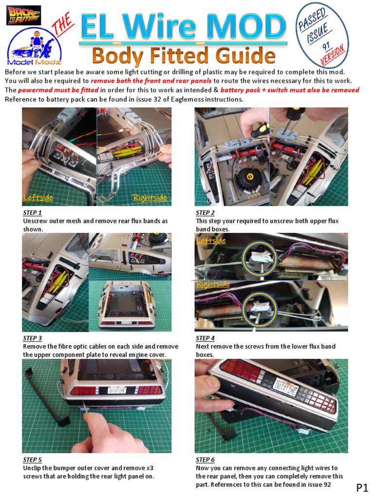 EL Wire Body On Guide | PDF | Electrical Connector | Screw