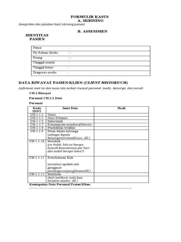 Contoh Form NCP | PDF