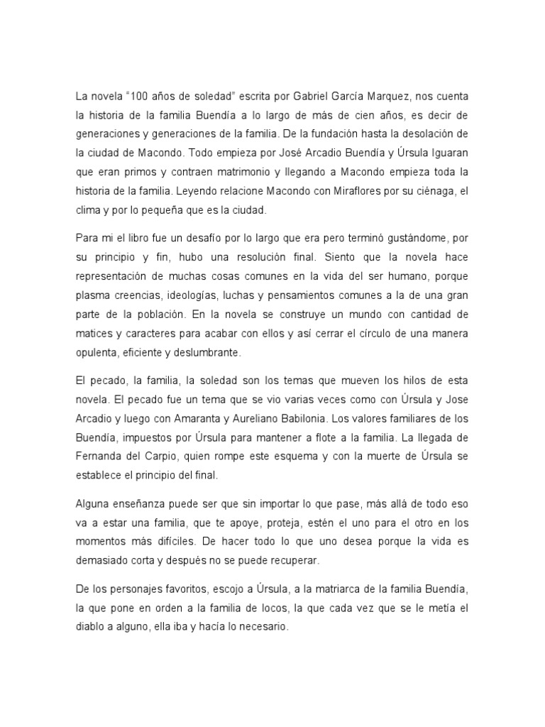 100 Años de Soledad | PDF