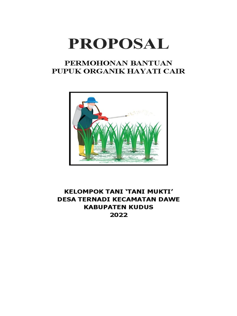 PROPOSAL POC Tani Mukti Ternadi | PDF