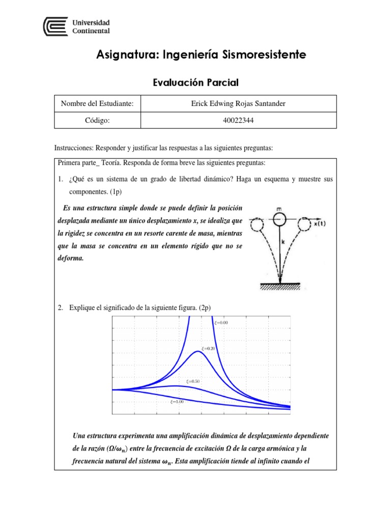 Evaluación Parcial | PDF | Frecuencia | Física Aplicada e ...