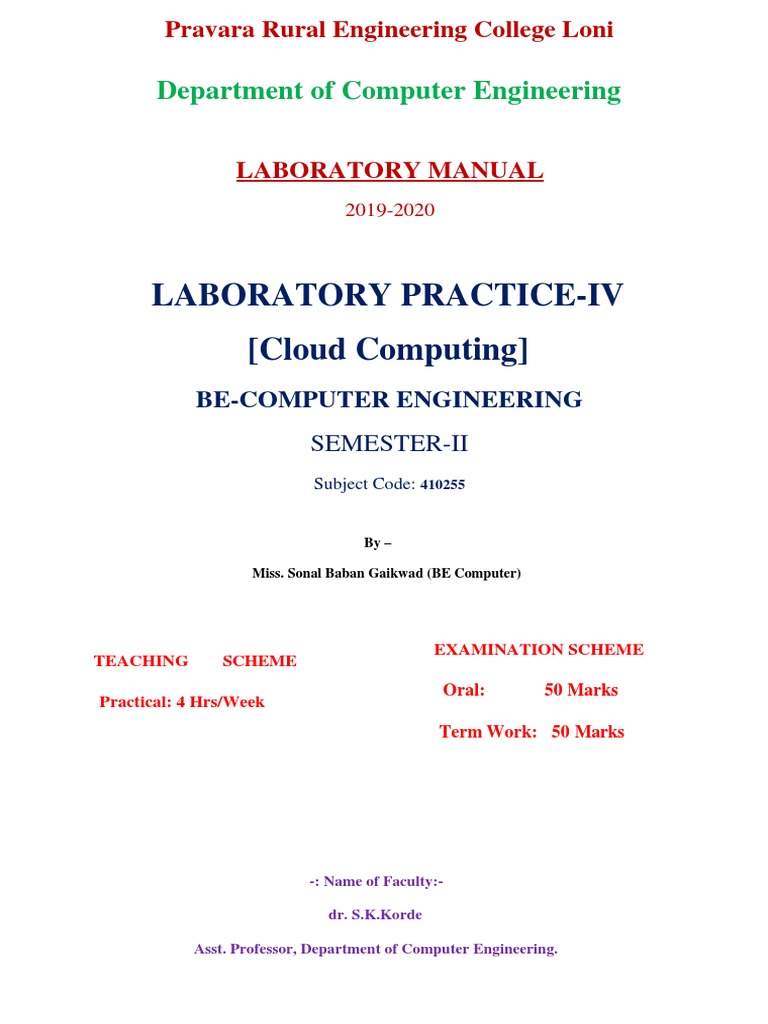 Cloud Computing Lab Manual | PDF | Virtualization | Cloud Computing