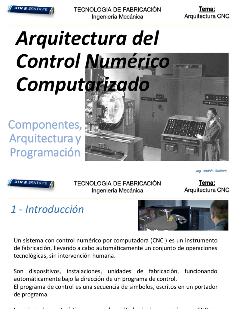 Arquitectura CNC | PDF | Control numerico | Programa de computadora