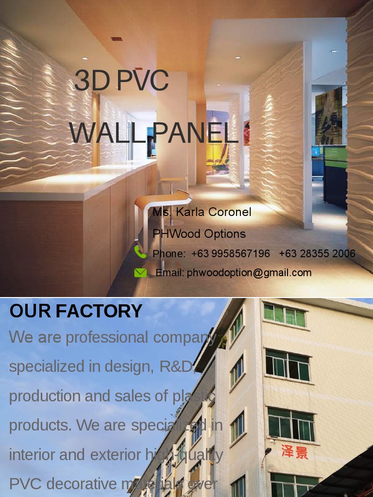 3D Panels Catalogue01 | PDF | Polyvinyl Chloride | Wall
