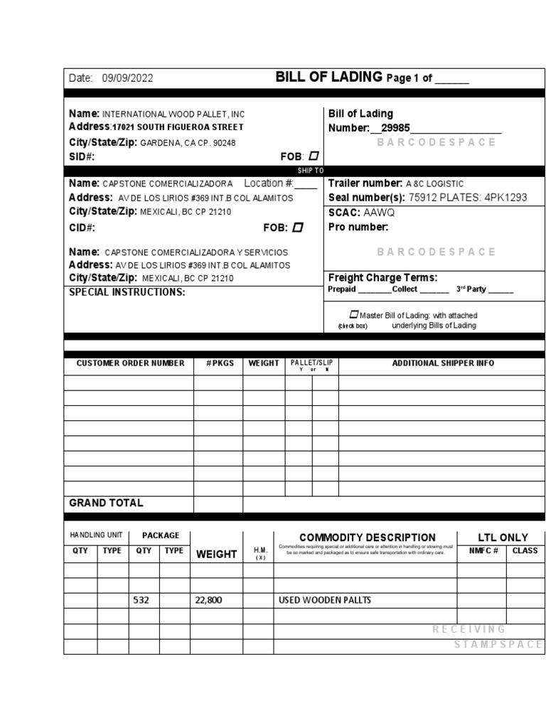 Carta Porte | Download Free PDF | Cargo | Consumer Goods