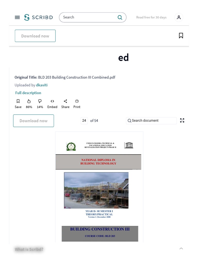 BLD 203 Building Construction III Combined - PDF - Paint - Scaff | PDF | Scaffolding | Door