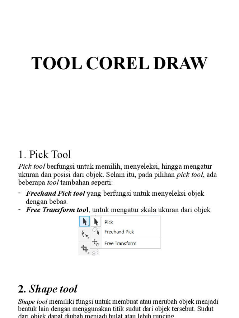 Tool Corel Draw | PDF