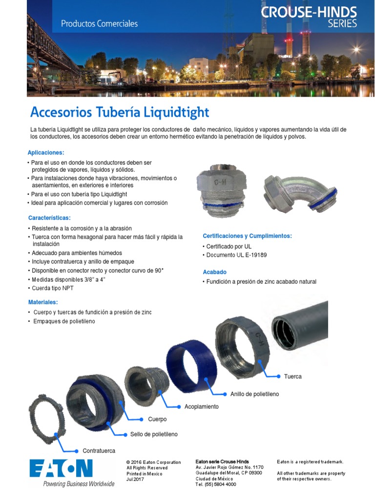 Conectores Liquid Tight | PDF | Ingeniería mecánica | Física Aplicada e ...