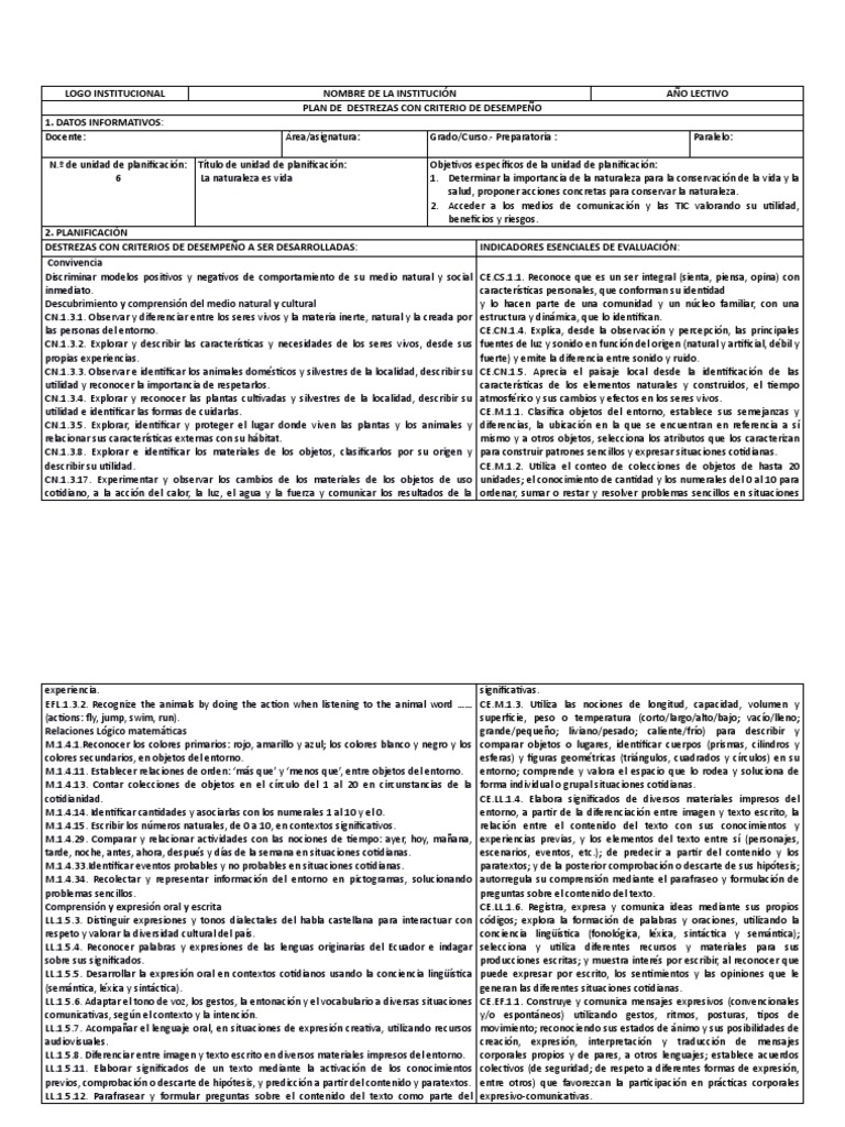 Preparatoria 6 Destreza | PDF | Color | Palabra