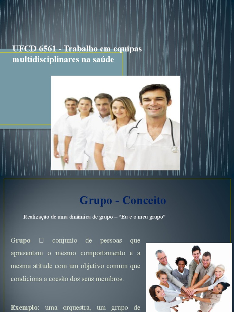 UFCD - 6561 - Trabalho em Equipas Multidisciplinares Na Saúde - Atual ...