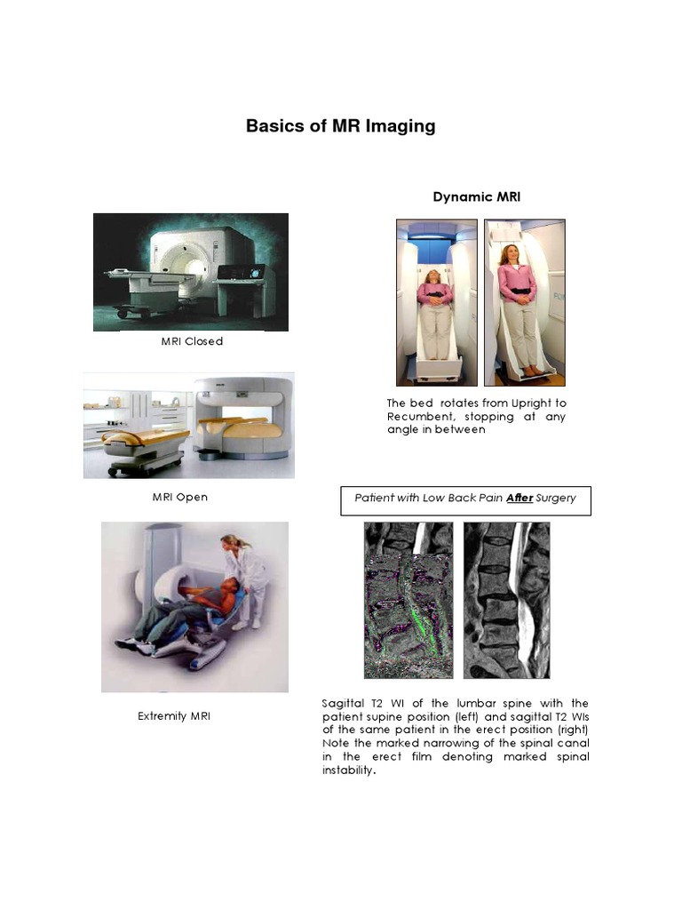 MRI Basics | PDF | Magnetic Resonance Imaging | Clinical Medicine