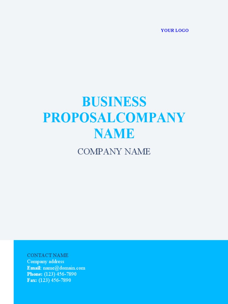 Simple Business Proposal Template | Download Free PDF | Contractual ...
