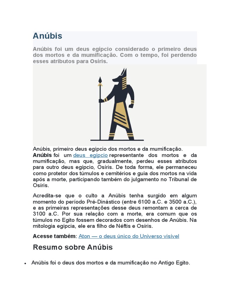 17 Anúbis | PDF | Osíris | Antigo Egito