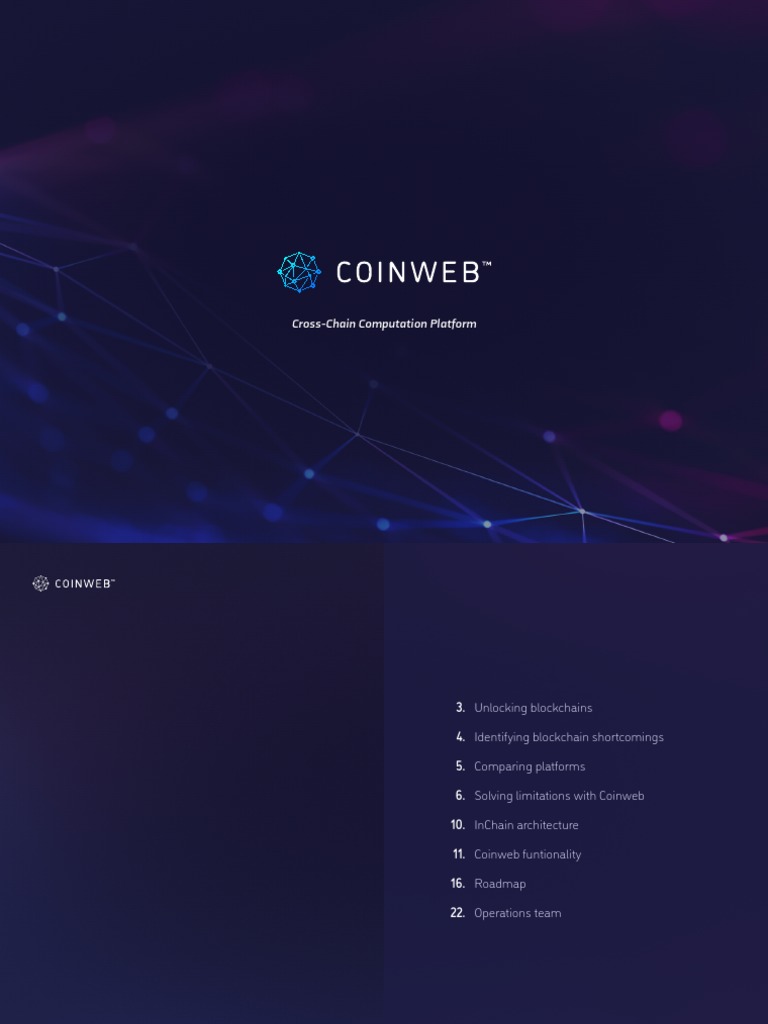 Coinweb Presentation 2 | PDF | Interoperability | Computing