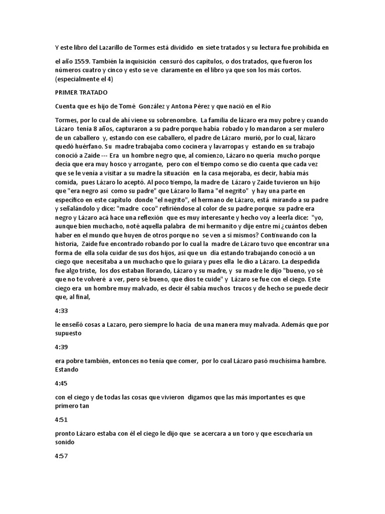 Siete tratados del Lazarillo de Tormes | PDF | Religión y espiritualidad