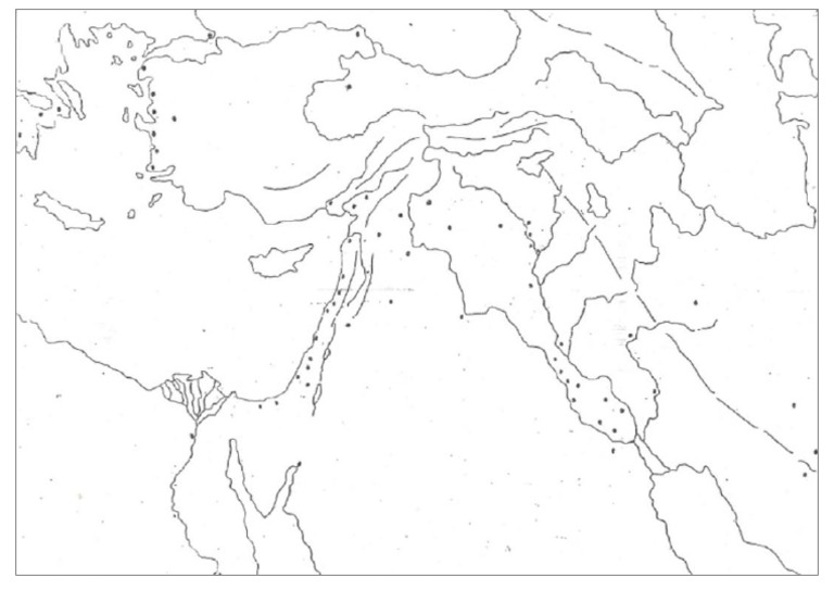 Mapa N°1. El Cercano Oriente Antiguo | PDF
