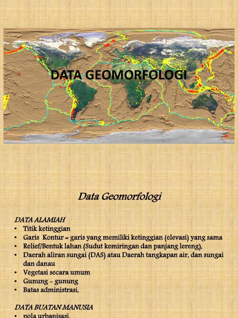 Materi 8 - Data Dan Peta Geomorfologi - GF | PDF