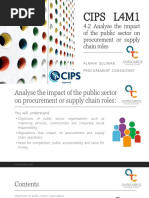 CIPS L4M1.3.3 Procurement Structure | PDF | Procurement | Outsourcing