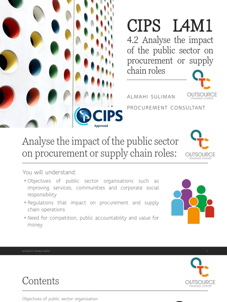 CIPS L4M1.4.2 Public Sector | PDF | Procurement | Corporate Social ...