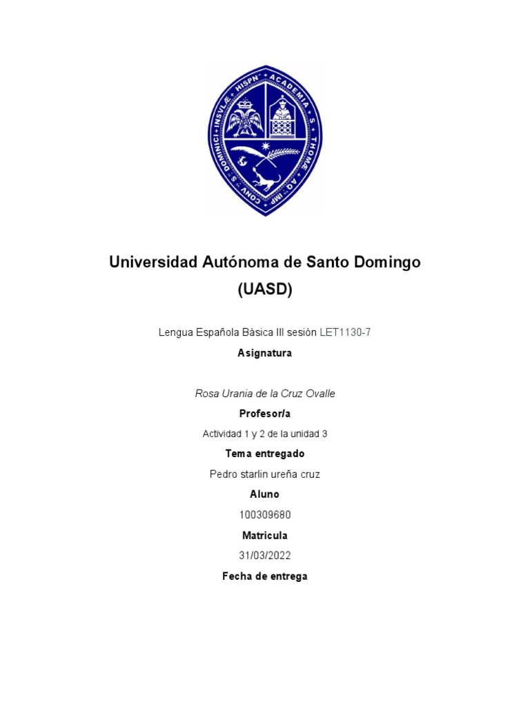 Let 113 Unidad 4b Ejercicios | PDF