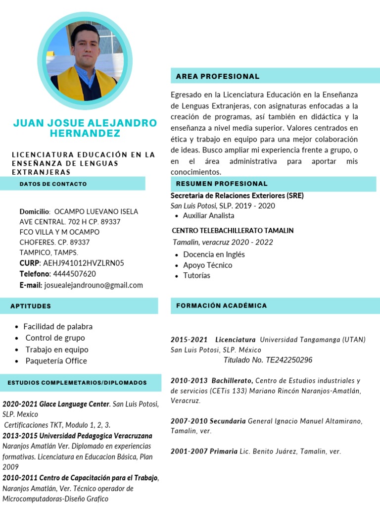 Egresado en Educación de Lenguas Extranjeras | PDF | Etapas educativas