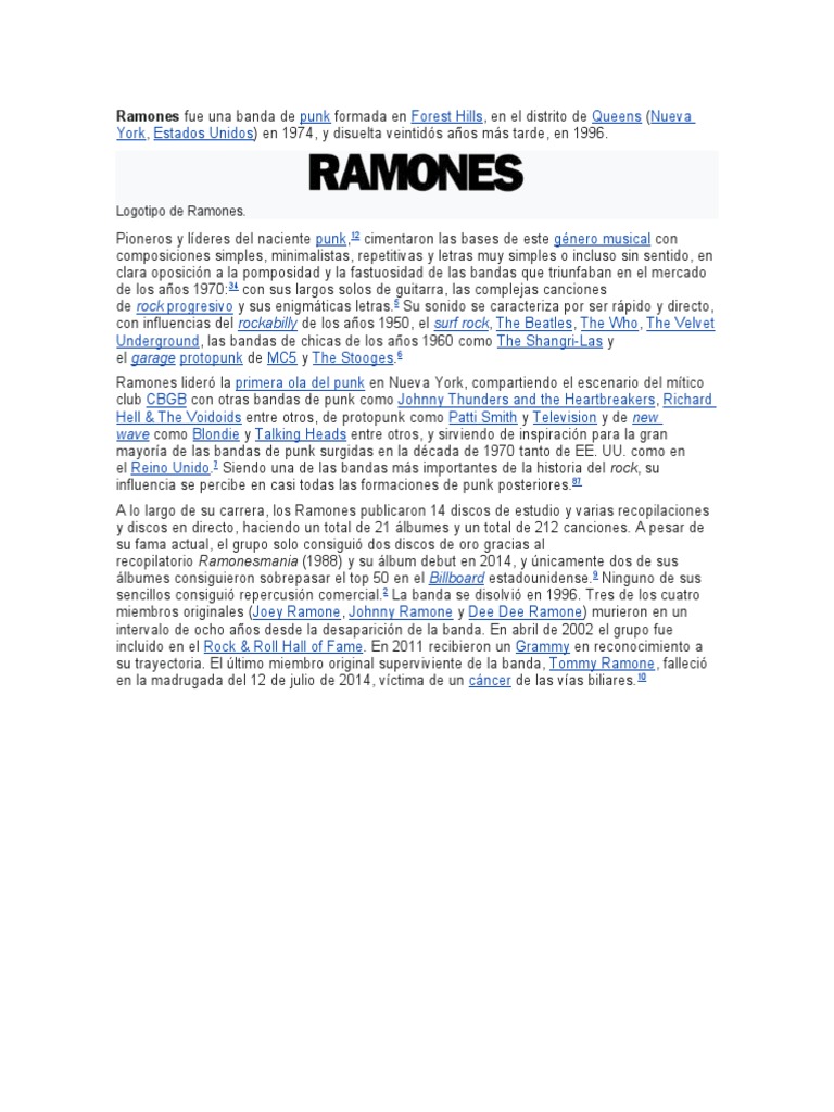 Ramones | PDF