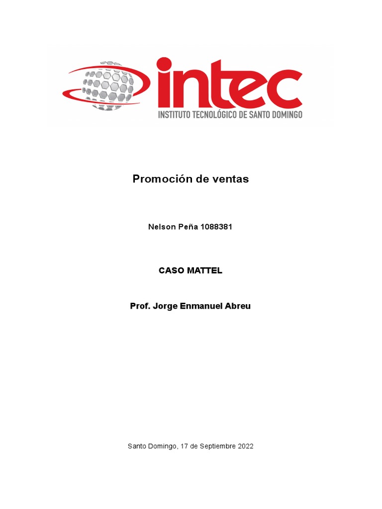 Caso Mattel | PDF | Juguetes | Comportamiento
