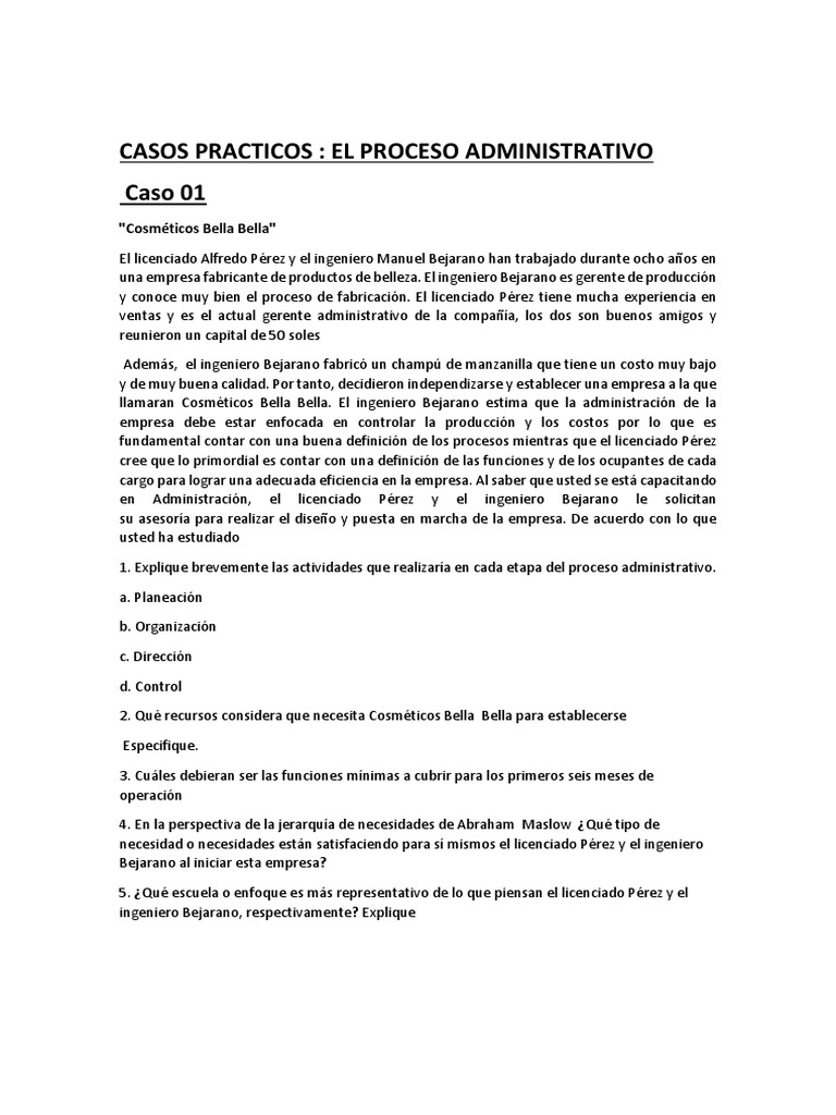Casos Practicos | PDF | Business | Planificación