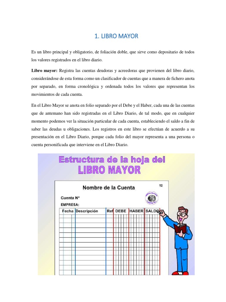 Estructura y Función del Libro Mayor | PDF | Contabilidad